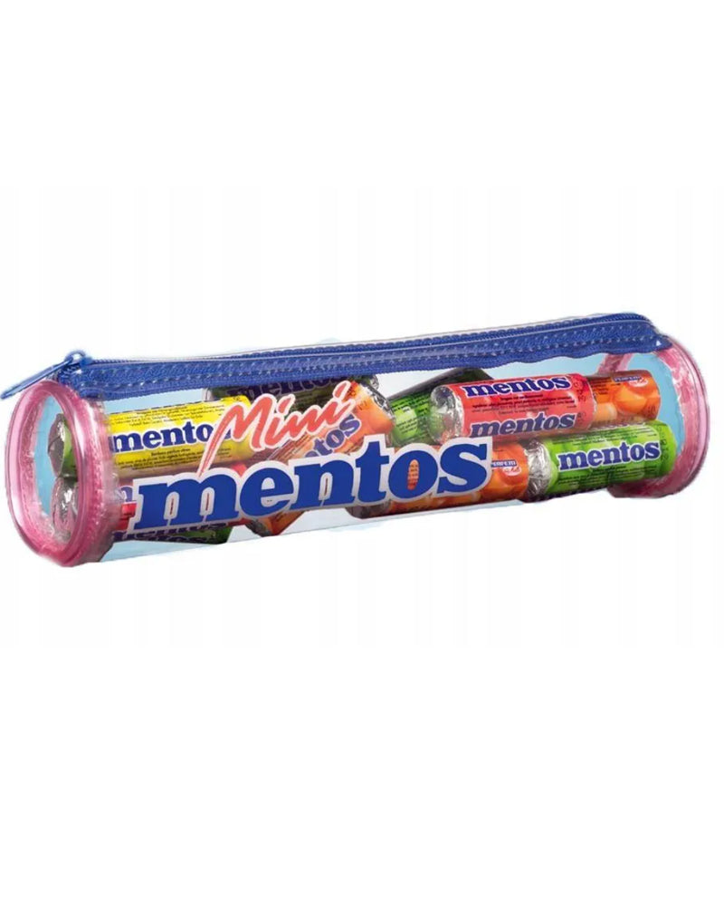 Mentos Pencil Case with Mini Mentos Rolls 168g | Tasko Sweets