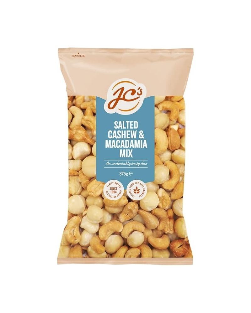 JC's Macadamia & Cashews Salted Mix 375g